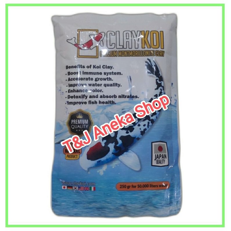 Jual ClayKoi Clay Koi Premium Calsium Clay Penjernih Air Kolam Koi 250 ...