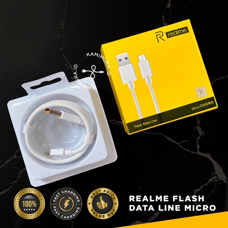 Jual KABEL DATA REALME MICRO ORIGINAL 100% FAST CHARGING SUPER VOOC ...