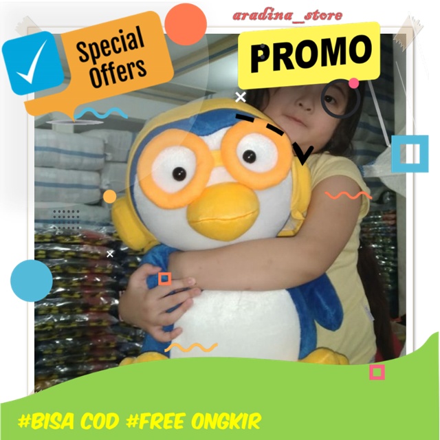 Jual Boneka Pororo Original Jumbo Set Murah Mainan Pinguin Miniso Ori ...