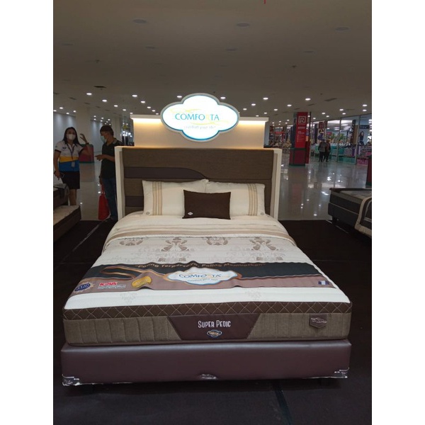 Jual Set Kasur Comforta Super Pedic Spring Bed 100 120 160 180 200