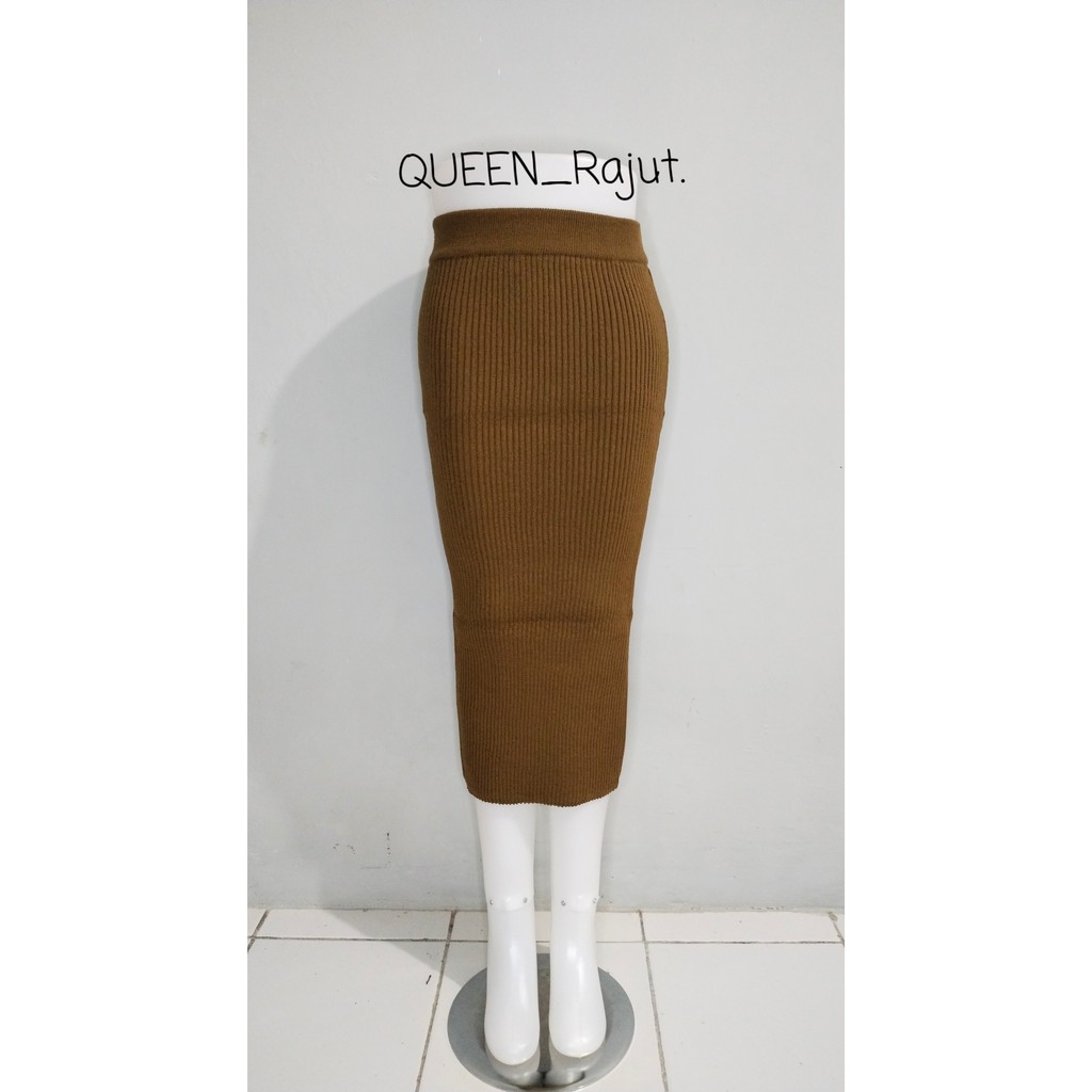 Jual ROK SPAN RAJUT/ROK SPAN KNITTED/ROK PANJANG DAN ROK 7/8 PREMIUM ...