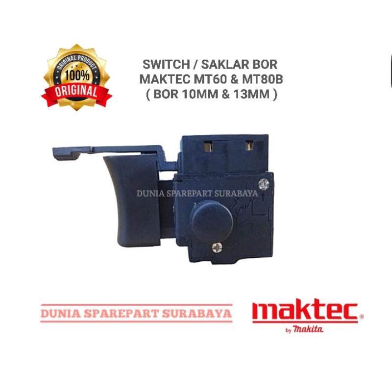 Jual Switch Bor MT60/MT80B Saklar Bor MAKTEC MT 60/MT 80 B Skakel Bor ...