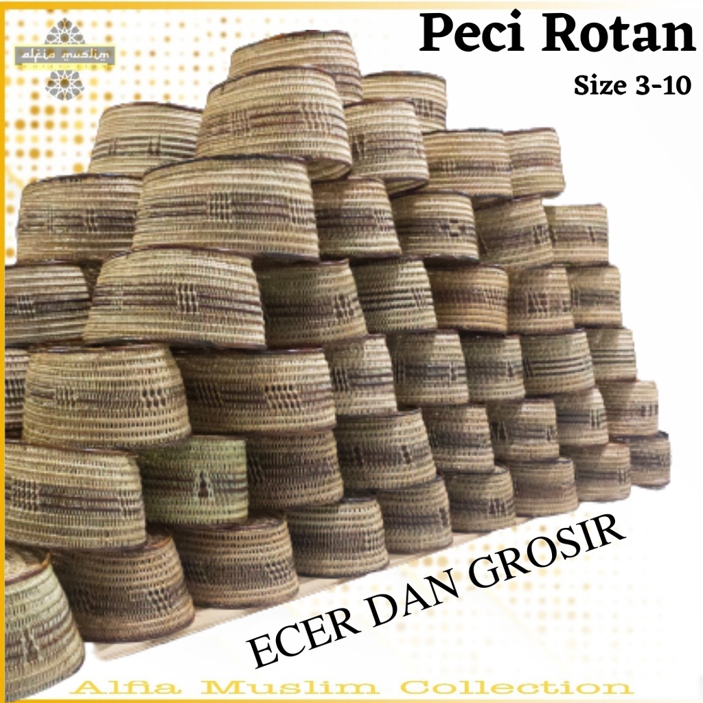 Jual Peci rotan peci gusdur peci habib bahar Peci Gorontalo Murah ...
