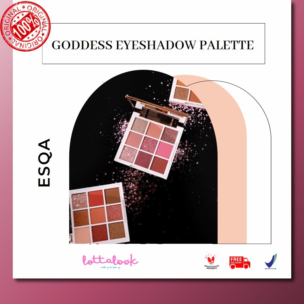 Jual ESQA GODDESS EYESHADOW PALETTE: PEACH BRONZE PINK MAUVE | Shopee ...
