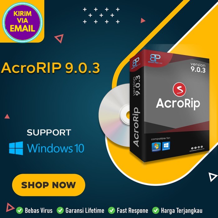 Jual Software Print DTG / Sablon Kaos: AcroRIP 9 Full Version [Win ...
