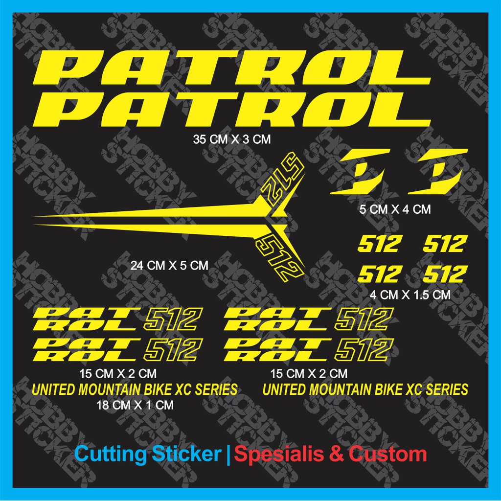 Jual Decal Frame Patrol Sticker MTB Stiker Sepeda Custom | Shopee Indonesia
