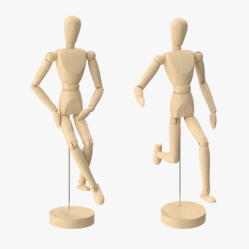 Jual Manekin Kayu V-TEC / Wooden Mannequin VTEC 30 cm / Manikin ...