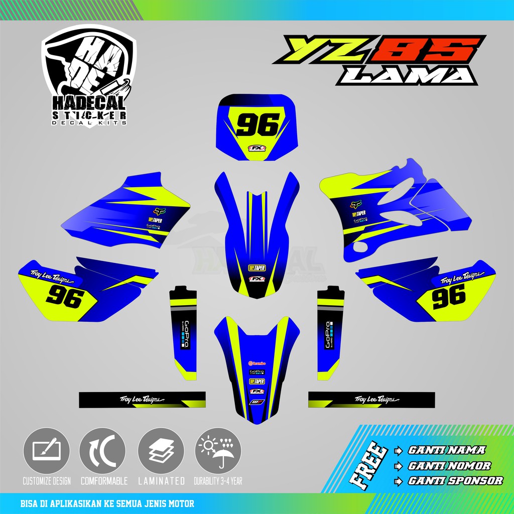 Jual DECAL STICKER YZ 85 LAMA BLUE | Shopee Indonesia