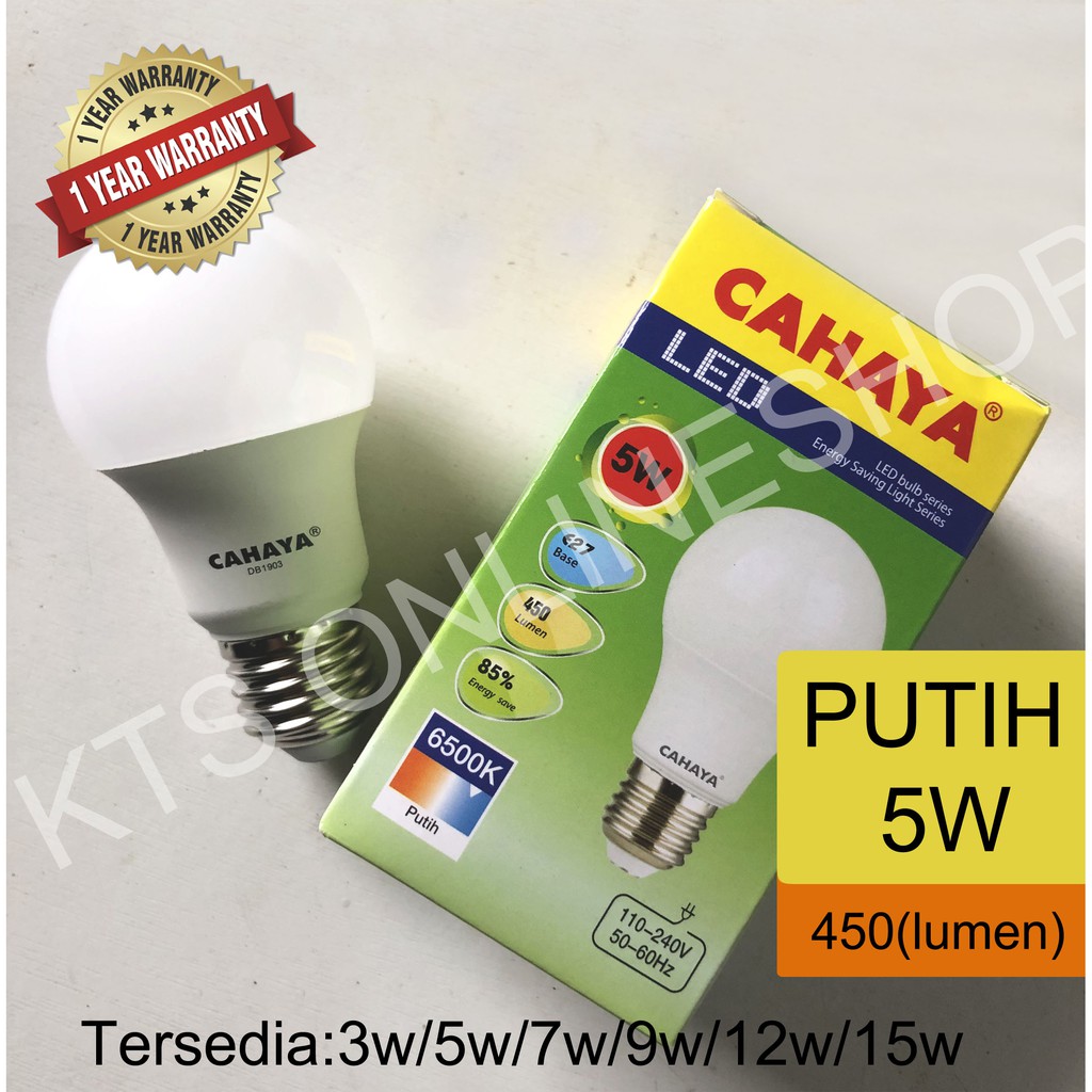 Jual CAHAYA Lampu Led 5 Watt Cahaya Putih | Shopee Indonesia