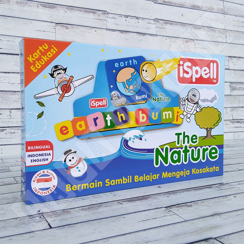 Jual Puzzle Flashcard Membaca Mengeja Alam iSpell The Nature - Mainan Edukasi Kartu Pintar Anak ...