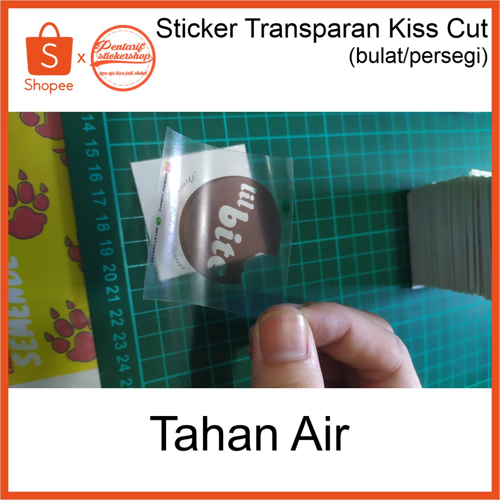 Jual Sticker Transparan A3 Kiss Cut | Shopee Indonesia