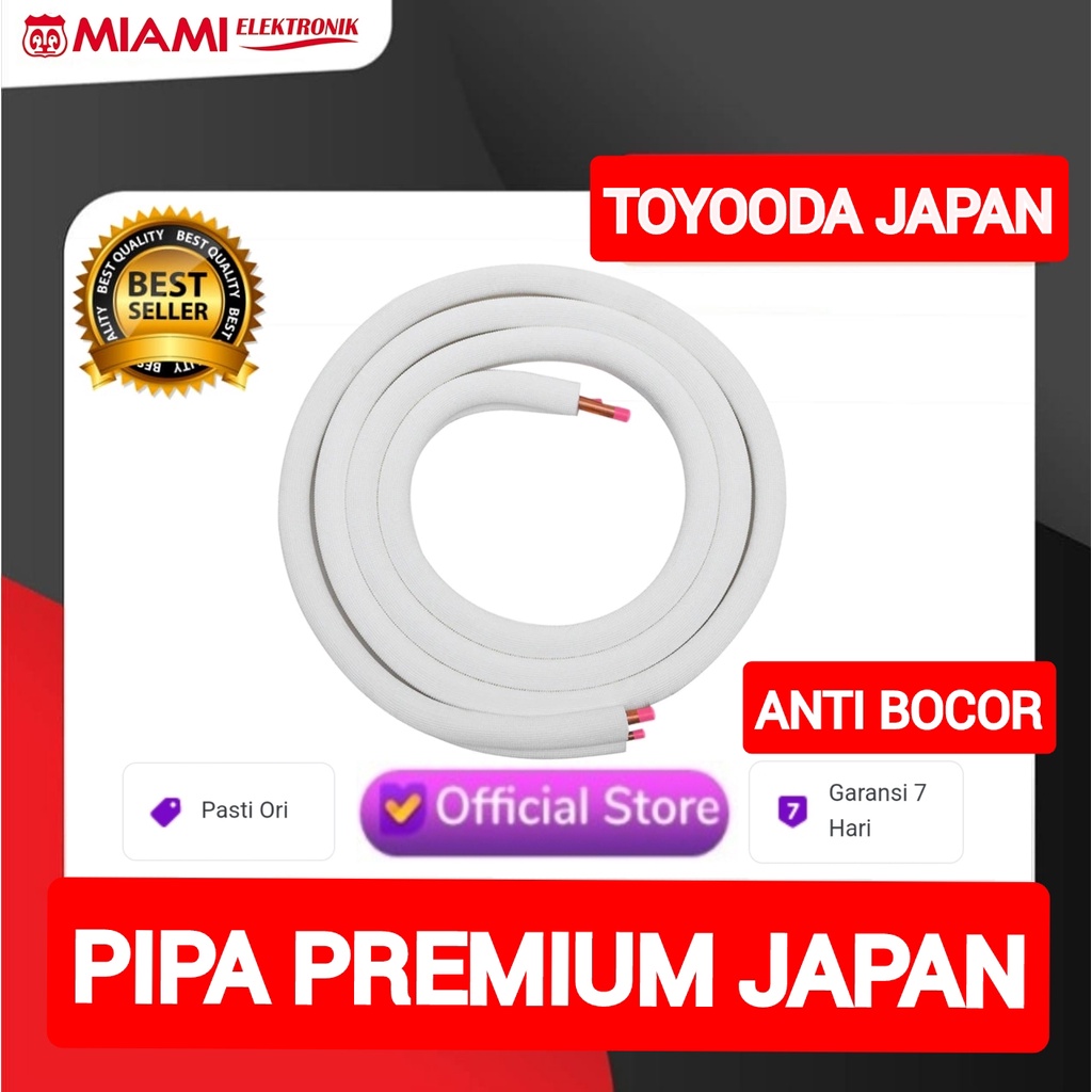 Jual PIPA + KABEL AC 1PK 2PK @1METER | Shopee Indonesia