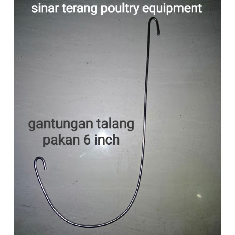 Jual gantungan/penyangga talang 1/2 lingkaran pakan ayam petelur/unggas ...