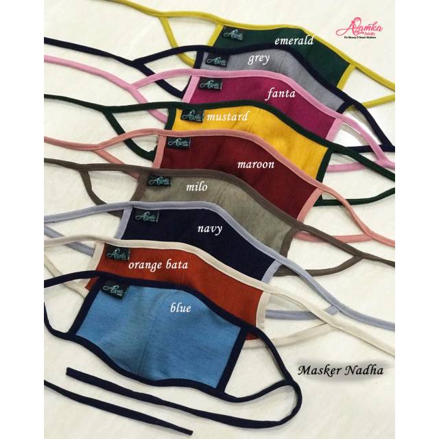 Jual Masker kain by Azamka bisa hijab non hijab dicuci | Shopee Indonesia