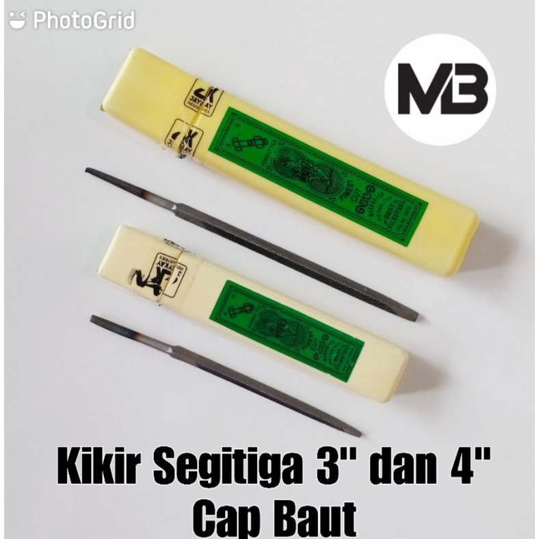 Jual Kikir Gergaji Segitiga 3" dan 4" Cap Baut l Kikir Segitiga ...