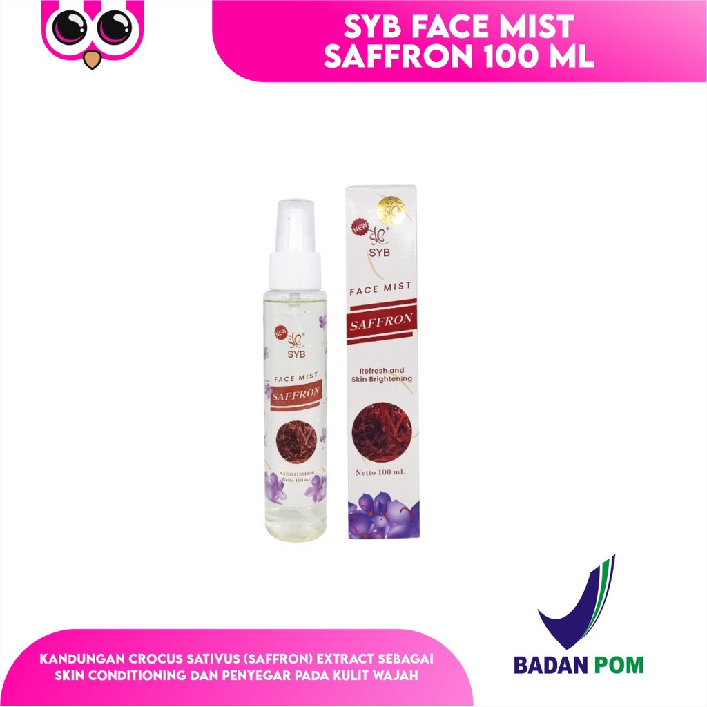 Jual [ FACE MIST ] SYB FACE MIST SAFFRON 100 ML / SPRAY WAJAH BY SYB ...