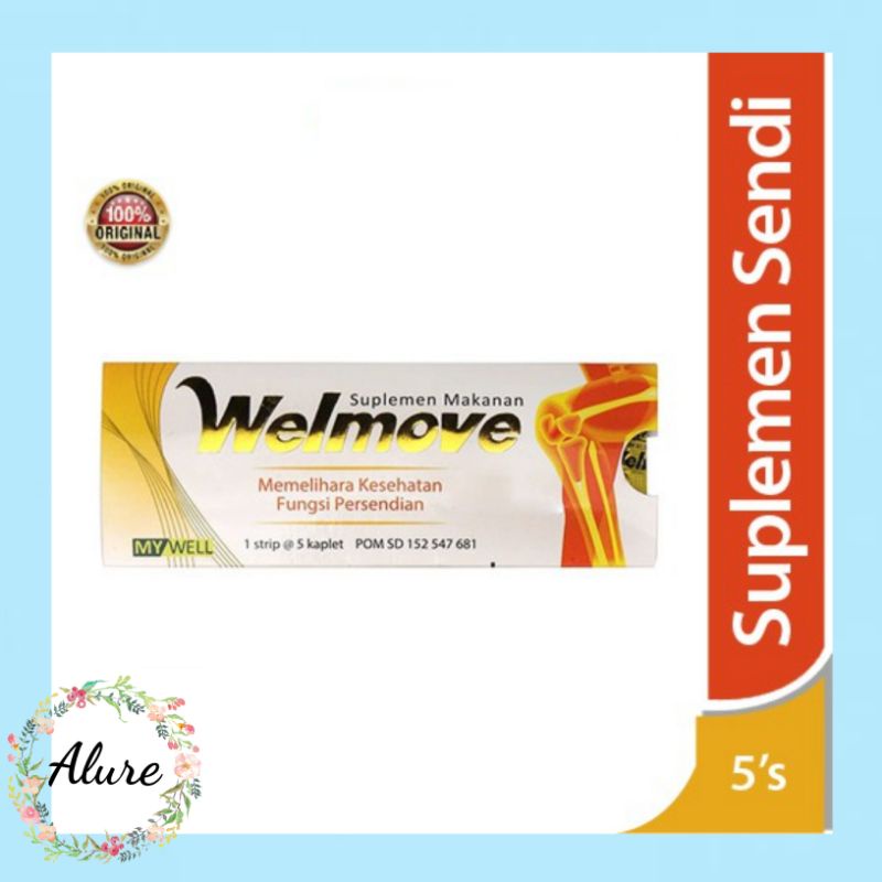 Jual Welmove Tablet Strip Isi 5 Kaplet - Suplemen Untuk Mengatasi Kaku ...