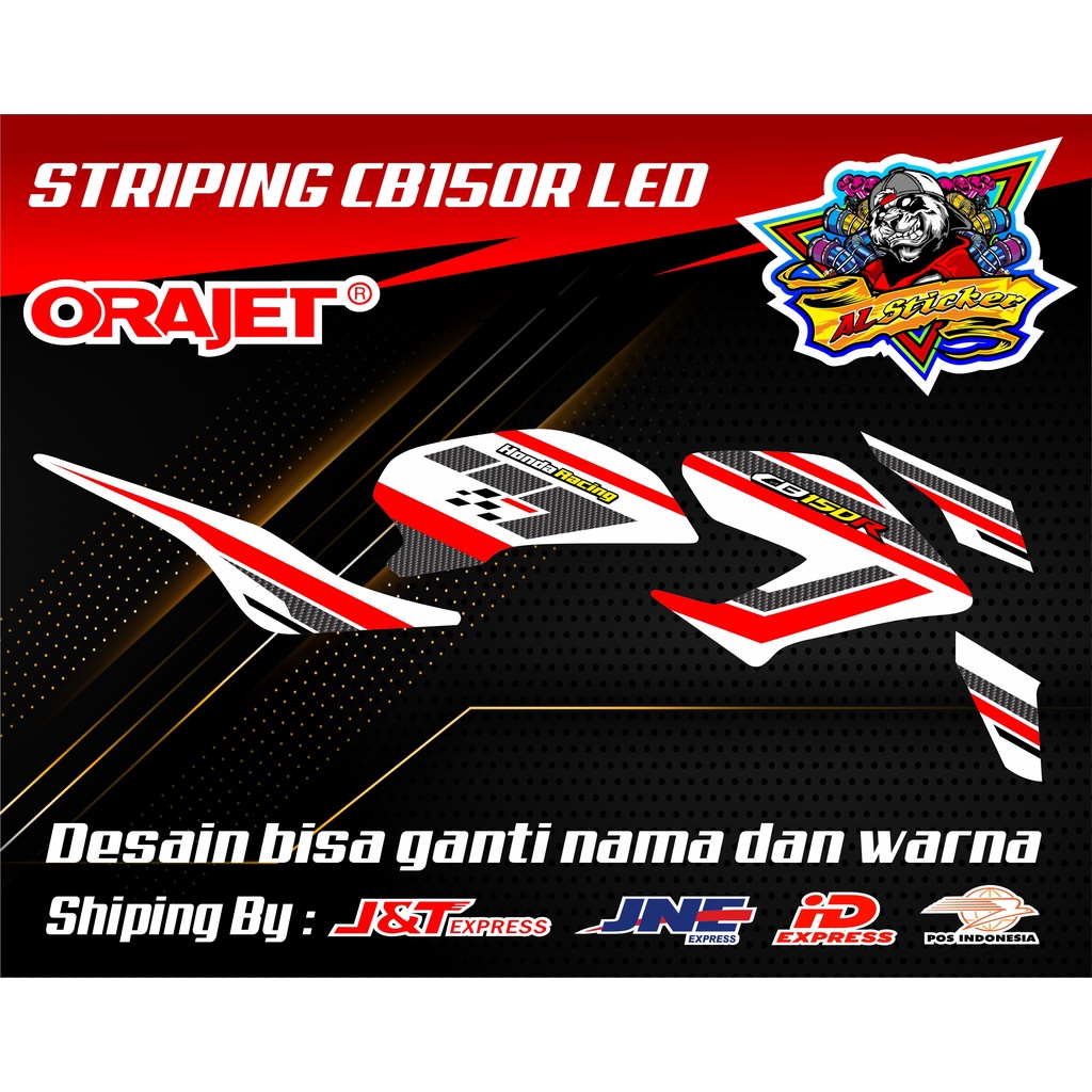 Jual Striping CB150R New Custom Road Race Simpel Model Terbaru | Shopee ...