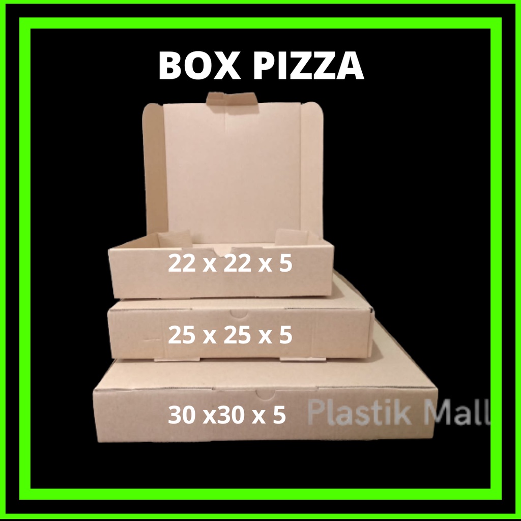 Jual (10pcs) KARDUS BOX KOTAK PIZZA BROWNIES / DUS KOTAK BOX PIZZA ...