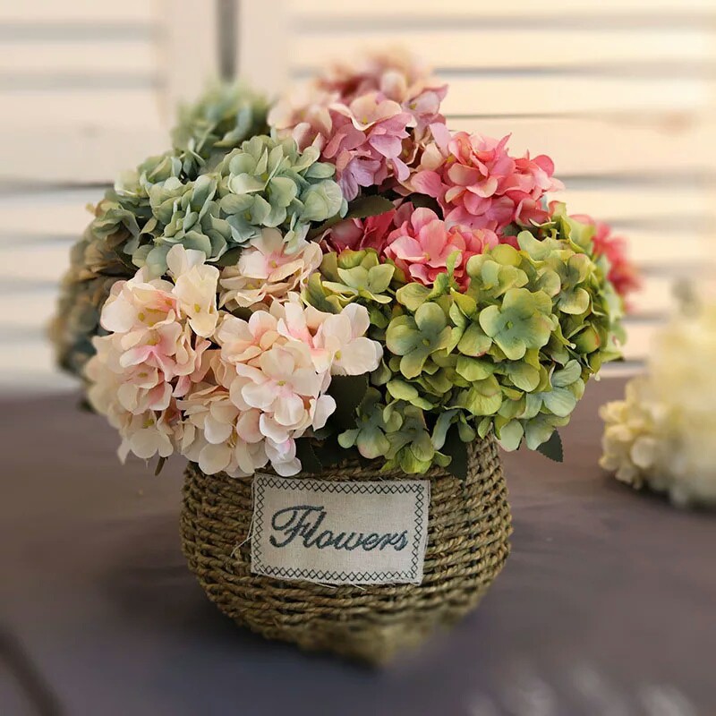 Jual BUNGA HYDRANGEA Artificial Buatan Bunga Palsu Tanaman Hiasan ...