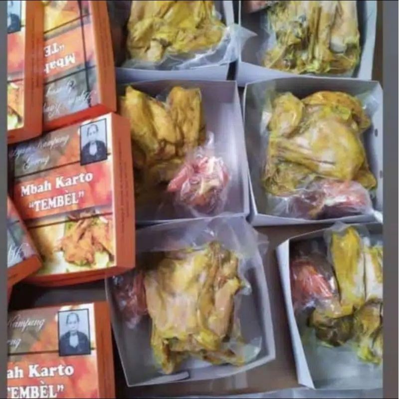 Jual Ayam Goreng Mbah Karto Tembel 1 ekor frozen | Shopee Indonesia