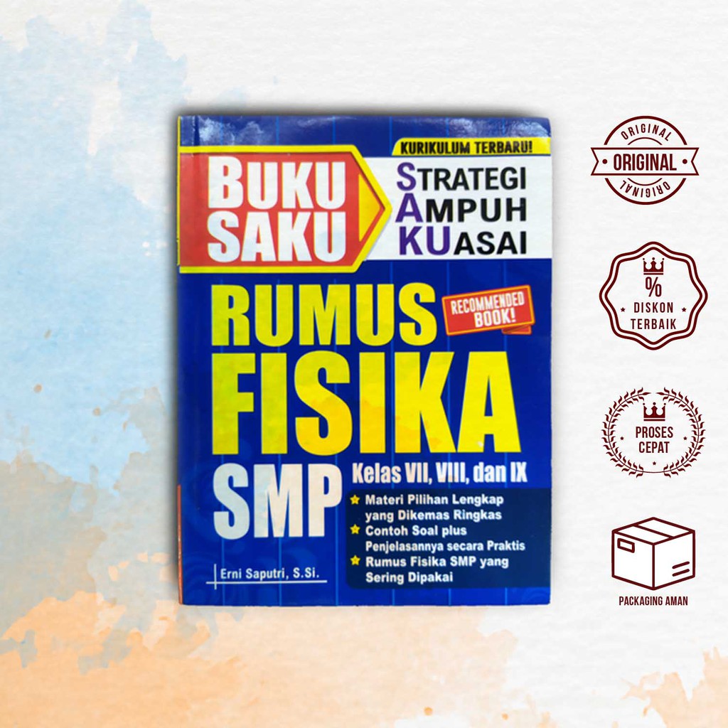 Jual Buku Saku Strategi Ampuh Kuasai Rumus Fisika SMP Kelas VII, VIII ...