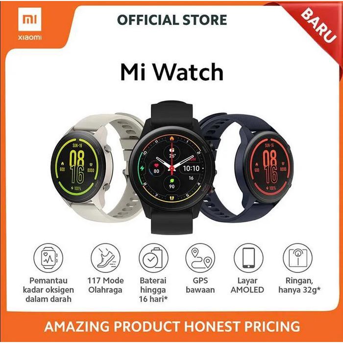Jual Xiaomi Mi Watch Smartwatch Garansi Resmi | Shopee Indonesia