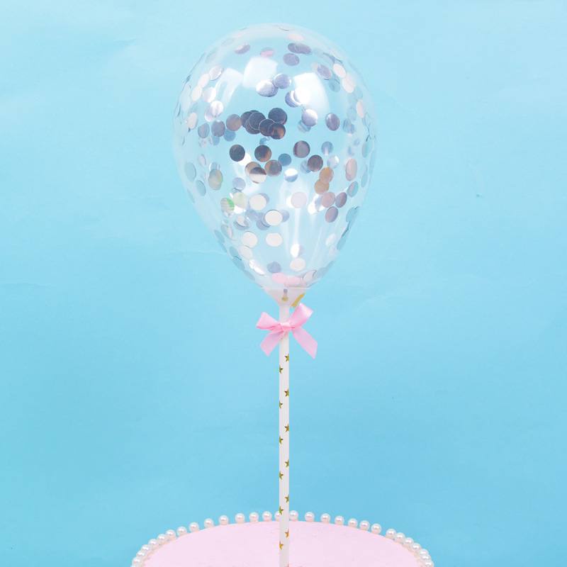 Jual CAKE TOPPER BALON CONFETTI VARIAN WARNA/TOPPER BALON CONFETTI ...