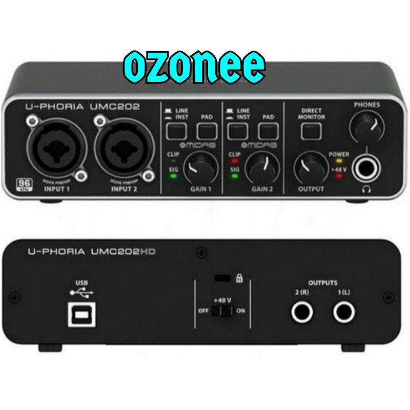 Jual SOUNDCARD BEHRINGER UMC 202 HD UMC202HD ORIGINAL | Shopee Indonesia