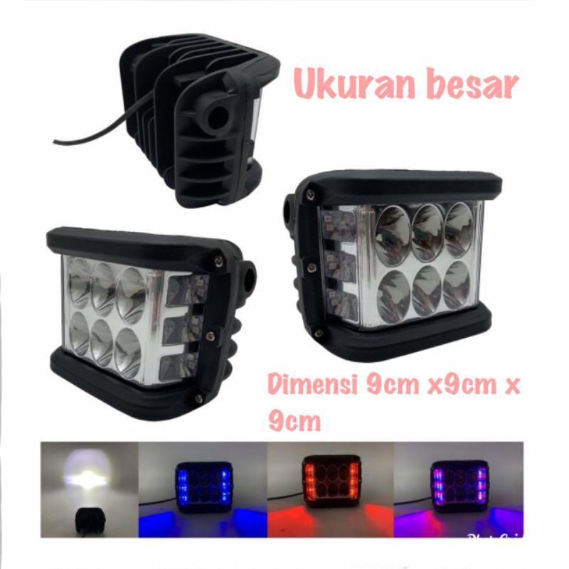Jual LAMPU SOROT 6 LED KOTAK MINI BIG FLASH 12 VOLT UNIVERSAL | Shopee ...