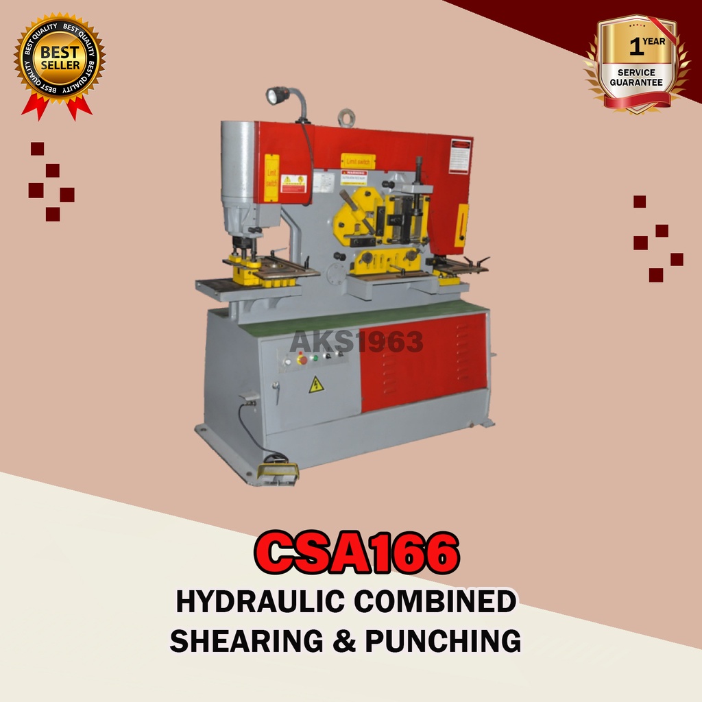 Jual Mesin Kombinasi Hydraulic Potong Besi Punching Shearing 60Ton ...