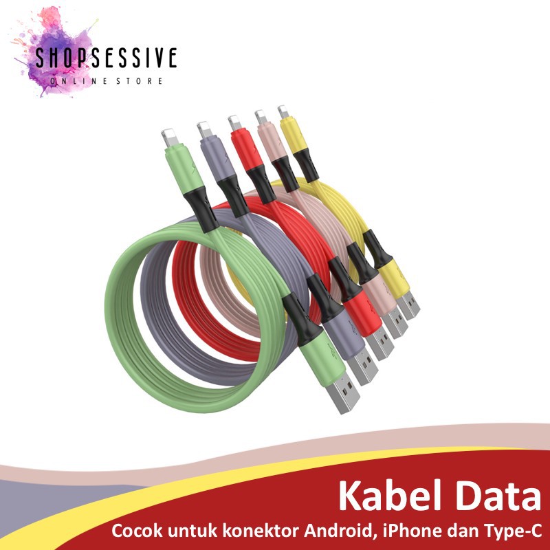 Jual Shopsessive Kabel Data 1,2m 1,8m Fast Charge/Kabel Charger/Kabel ...