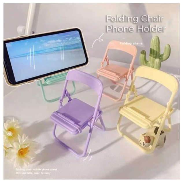 Jual Stand Holder Hp Bentuk Kursi / Folding Chair Phone Holder Macaron ...