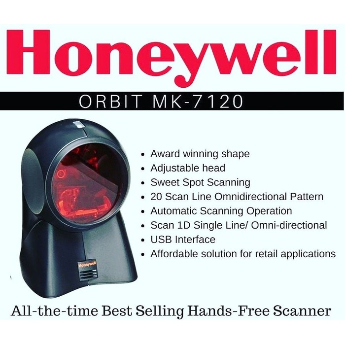 Jual HONEYWELL ORBIT MK-7120 Scanner Barcode Omni MK7120 MS-7120 MS7120 ...