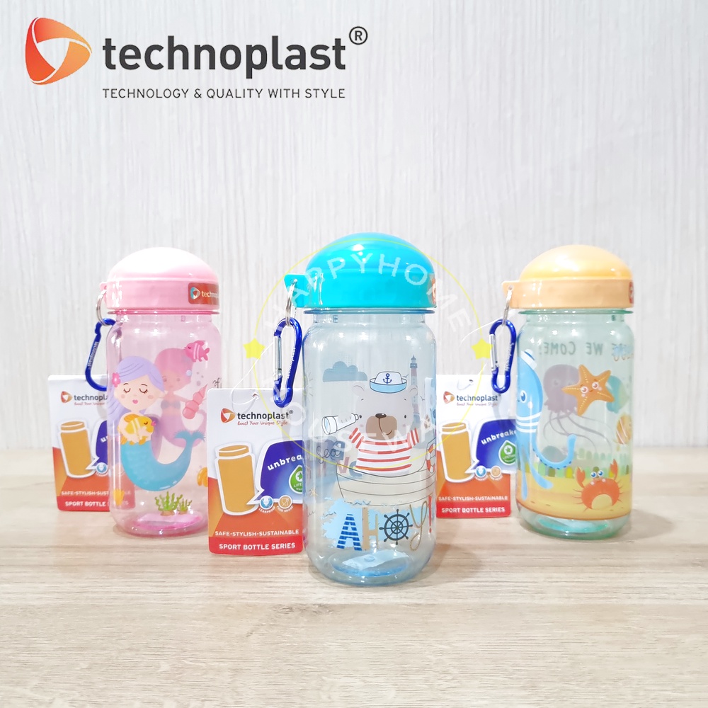 Jual TECHNOPLAST Lucia Happy World Bottle Sport 450ml/Botol Air Minum ...