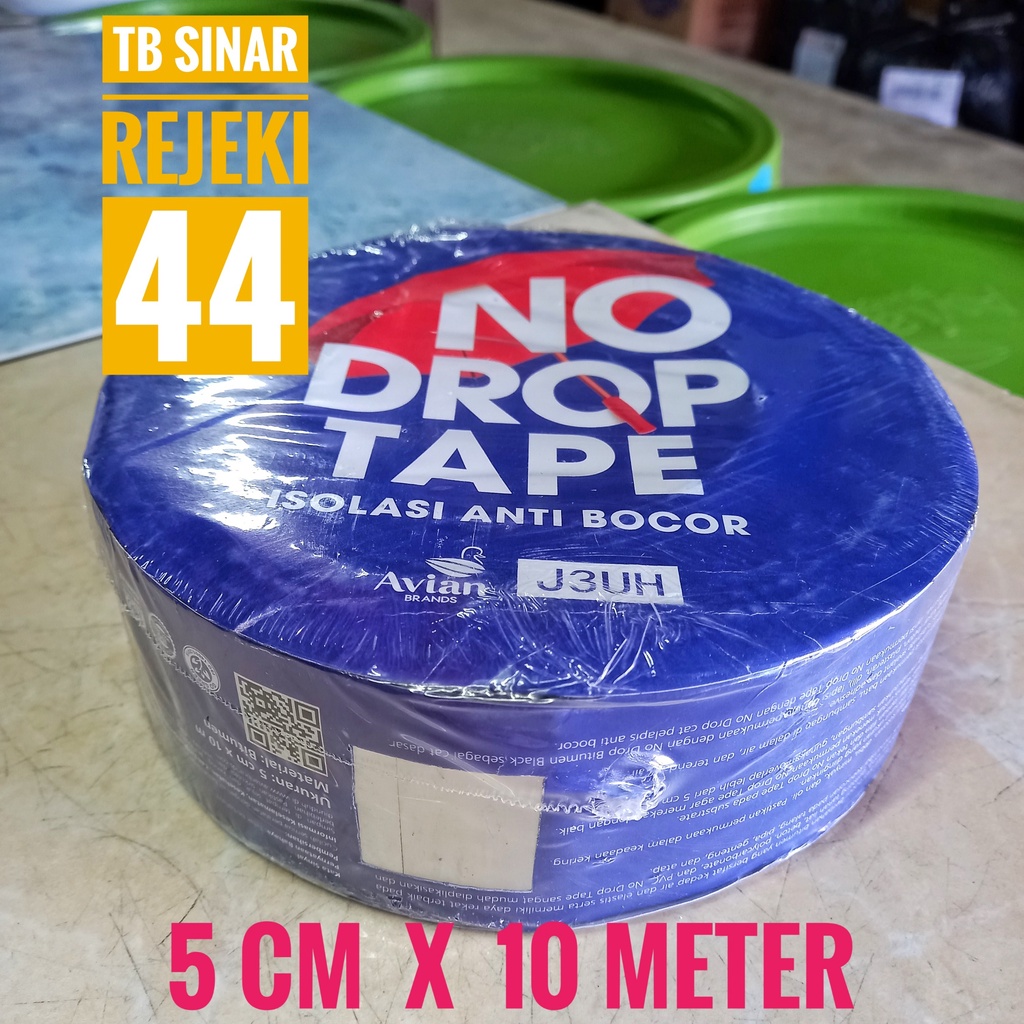Jual No Drop Tape Isolasi Anti Bocor Instan Berbahan Bitumen Waterproofing Avian Brands | Shopee ...