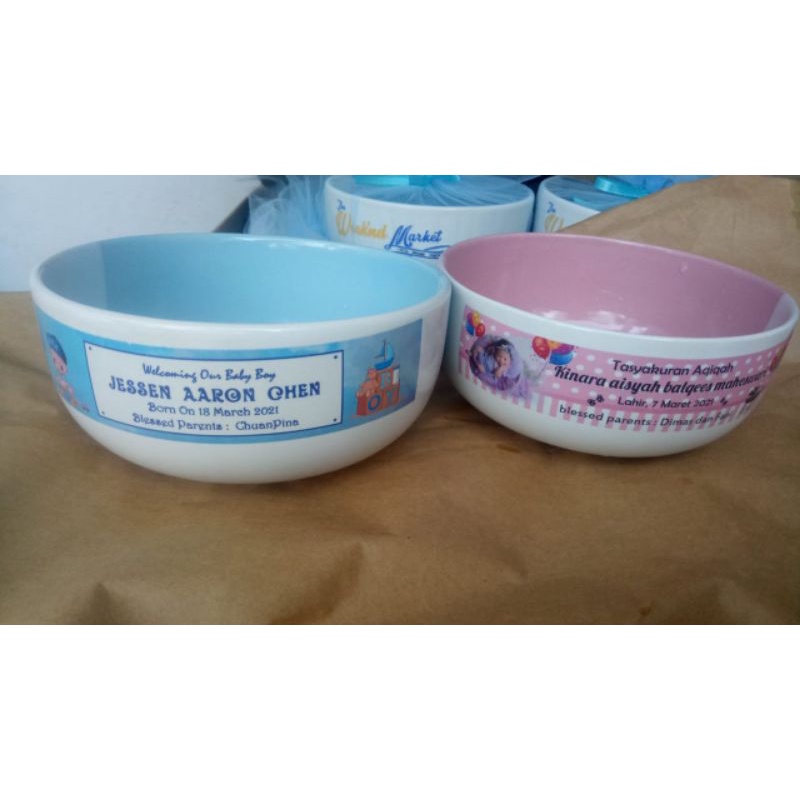 Jual Promo!!! Souvenir mangkok full colour/decal sablon | Shopee Indonesia
