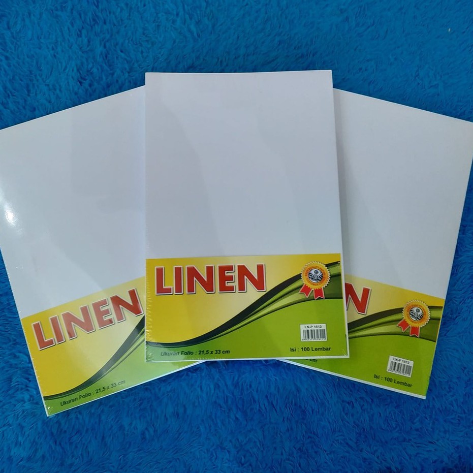 Jual Kertas LINEN Putih Folio / Kertas Piagam / Sertifikat / Kertas ...