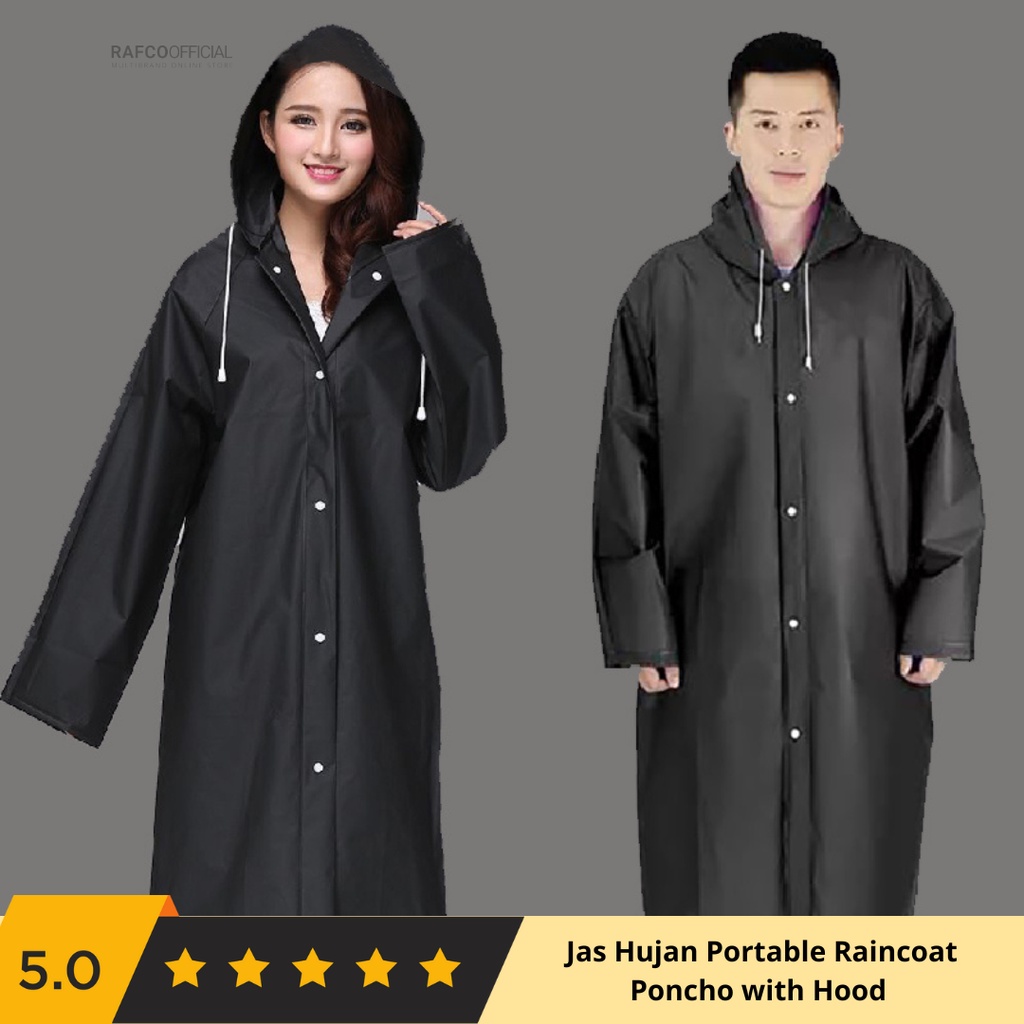 Jual [SALE GUDANG] Jas Hujan Portable Raincoat Poncho with Hood ...