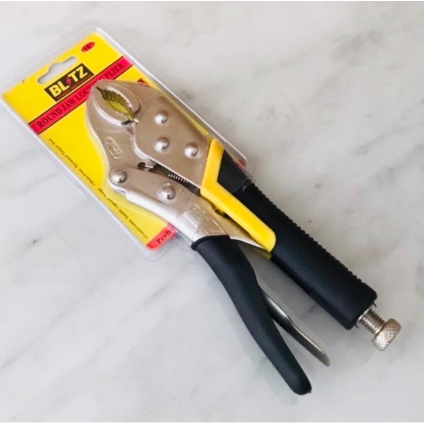 Jual Tang Buaya BLITZ Bengkok 10in - Curved Locking Pliers 10 in - Vise ...