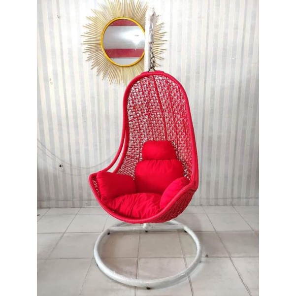 Jual Ayunan Santai Gantung Rotan Sintetis Hanging Chair Shopee Indonesia