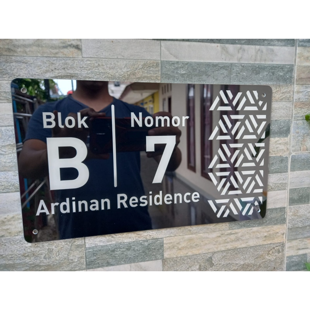 Jual Papan NOMOR RUMAH | No rumah acrylic akrilik type aesthetic ...