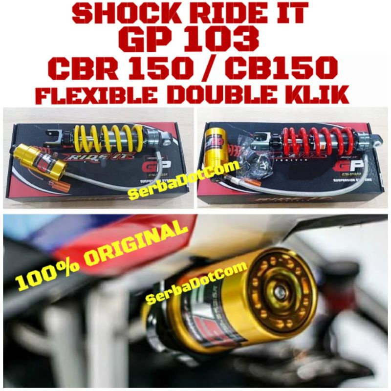 Jual SHOCK RIDE IT NEW CBR 150 CBR150 CB150 R CB 150 GP 103 GP103 LOKAL K45 K46 TABUNG PISAH ...