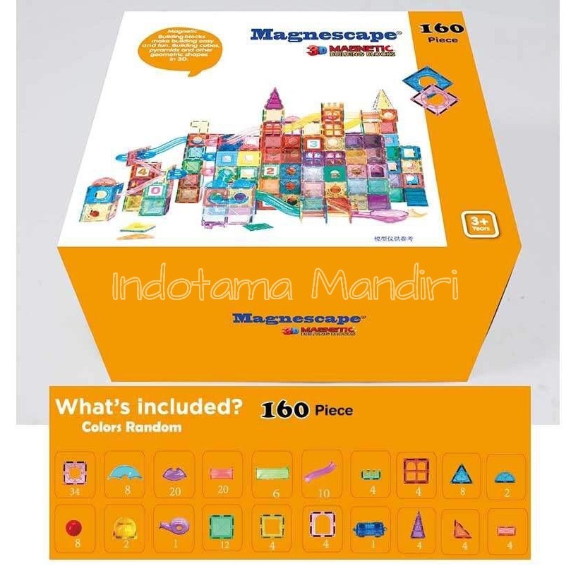 Jual Magnetic Tiles / Magnetic Marble Run / Magnet Run / Magnetic Run ...