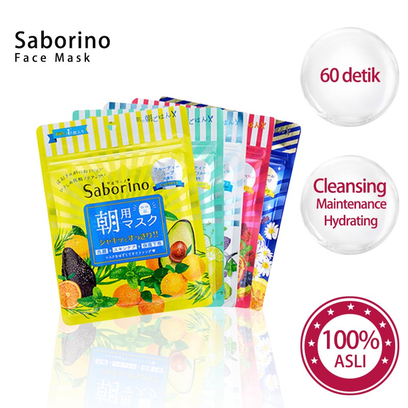 Jual Saborino Facial face Mask Repair Moisturizing Whitening Mask sheet ...