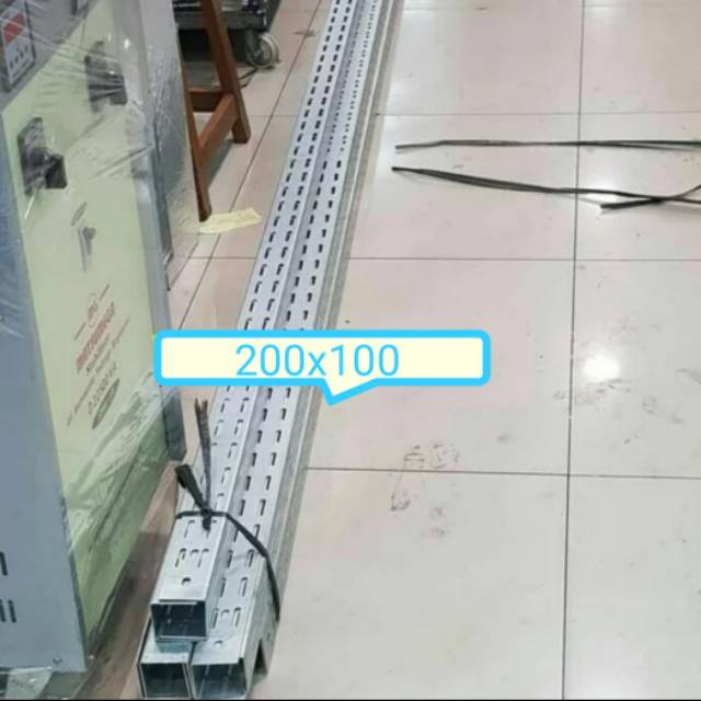 Jual CABLE TRAY 200x100mm LENGKAP COVER PANJANG 3mtr | Shopee Indonesia