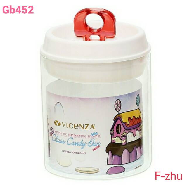 Jual Toples Permen Kaca Gb452 warna merah asli merek vicenza | Shopee ...