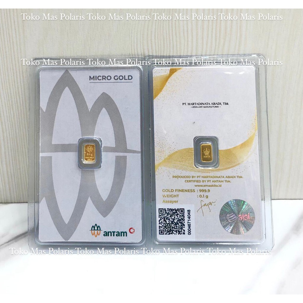 Jual Logam Mulia Emasku Hartadinata Abadi 0.1 gram emaskita LM Emas ...