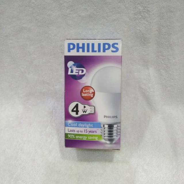 Jual Lampu Philips led 4 w similar 40w putih | Shopee Indonesia