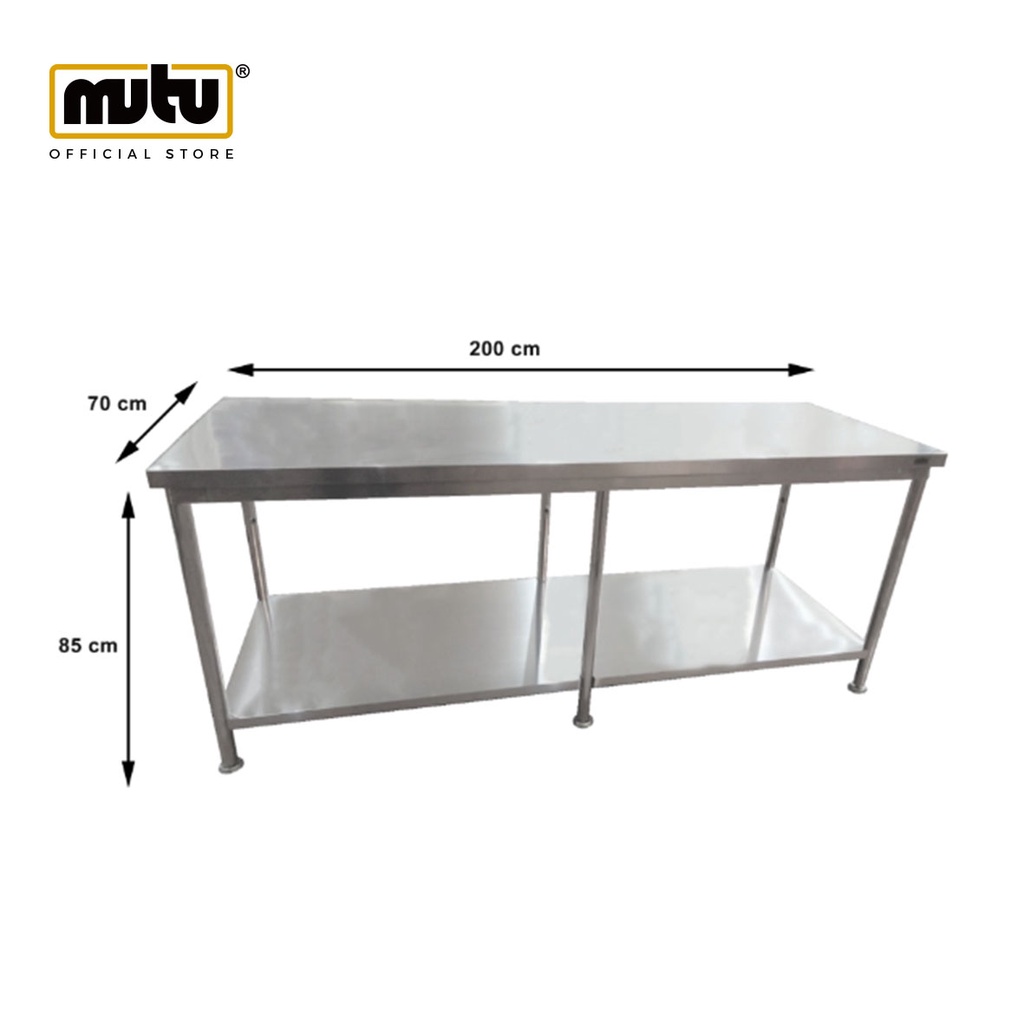Jual Meja Stainless Steel 201 | Meja Dapur Restoran Work Table RWT-20 ...